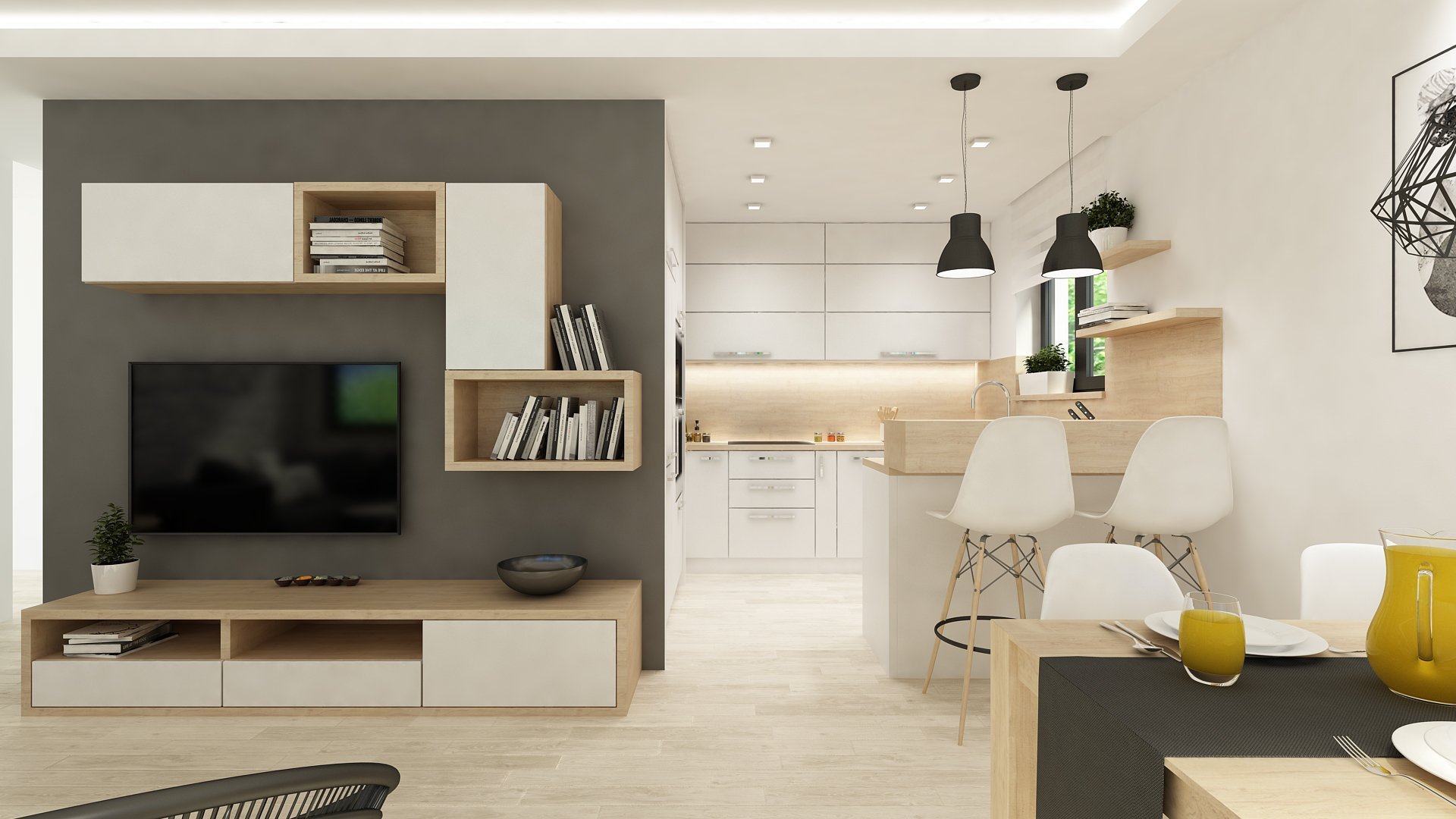 Moderní bydlení ve skandinávském stylu - Interiery Hana Mickova | Bydlo.cz