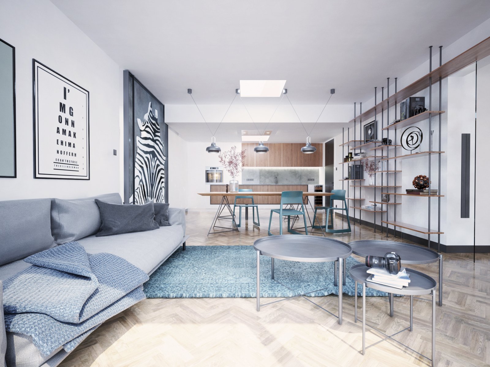 Interiér bytu se zebrou - boq architekti | Bydlo.cz